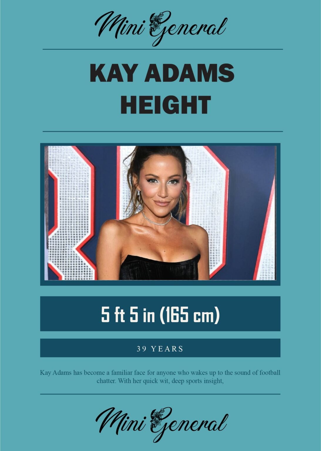 Kay Adams Height: Husband, Age - Mini General
