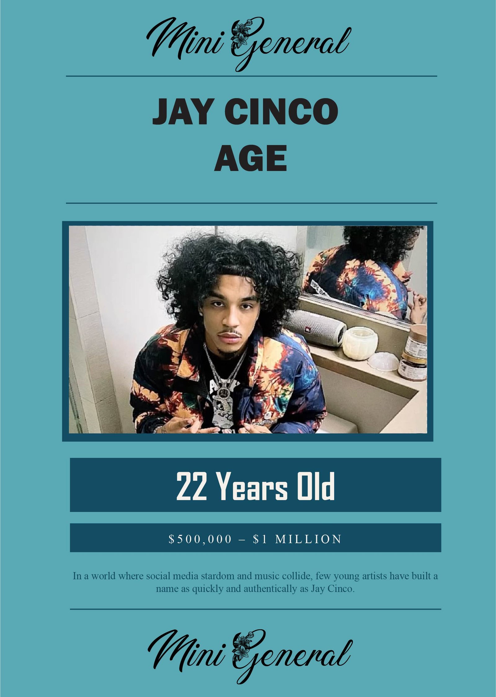 Jay Cinco Age: Height, Real Name, and Full Biography - Mini General
